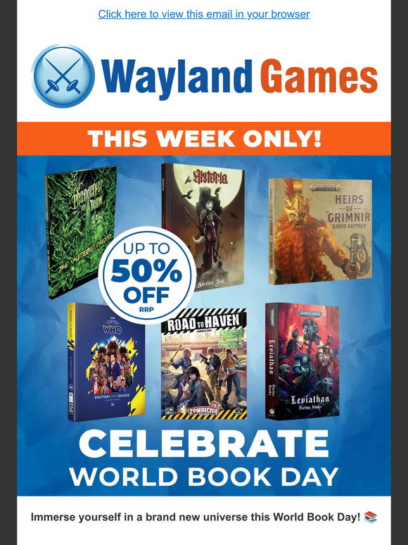 Wayland Games: Celebrate World Book Day 2024 📚 | Milled
