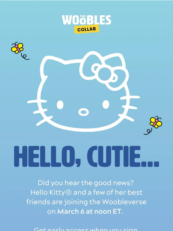 Woobles: Hello Kitty® x The Woobles coming soon! 🎀 | Milled