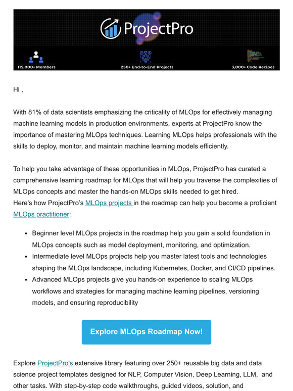 ProjectPro: ProjectPro’s MLOps Learning Roadmap to Accelerate Your ... ProjectPro: ProjectPro’s MLOps Learning Roadmap to Accelerate Your ...