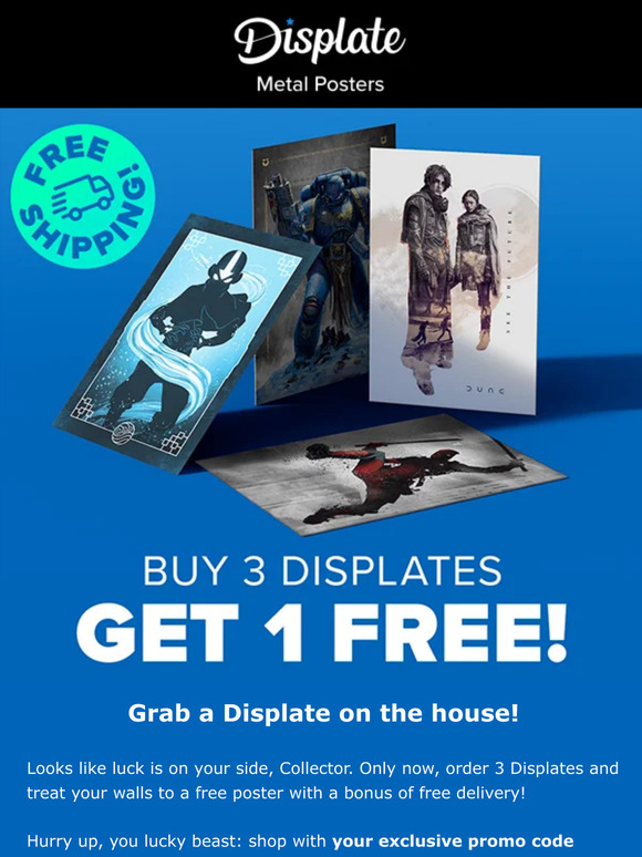 Displate: Collector, your free Displate is inside! | Milled