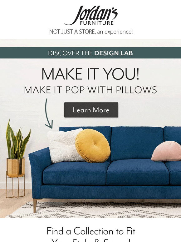 Jordan's Furniture: Did you know you can customize your sofa at Jordan ...
