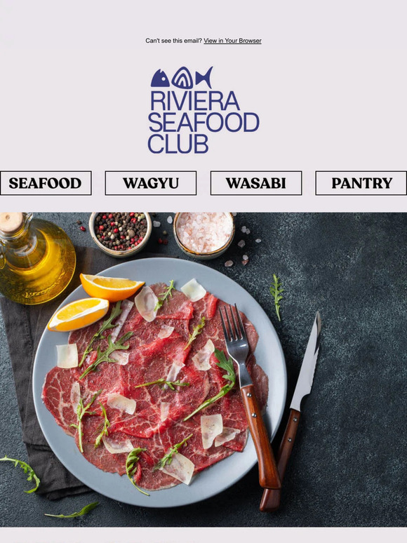 Riviera Seafood Club: New Recipe: Wagyu Carpaccio with Truffle Oil ...