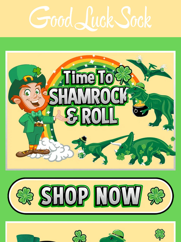 Good Luck Sock: Dino-sized Luck For Your Feet! | Milled