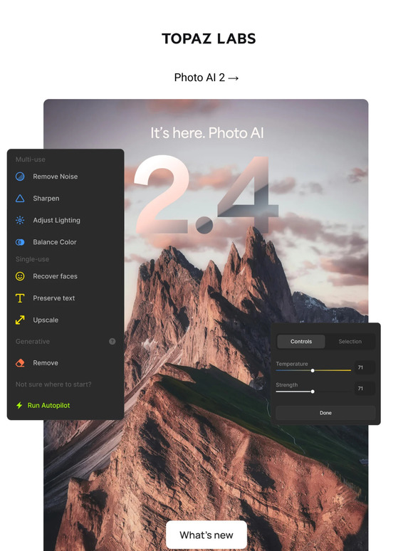 Topaz Labs: New Photo AI! New capabilities. | Milled