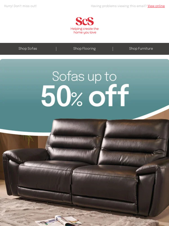 ScS: Up to 50% off sofas 🤩 These offers must end today | Milled