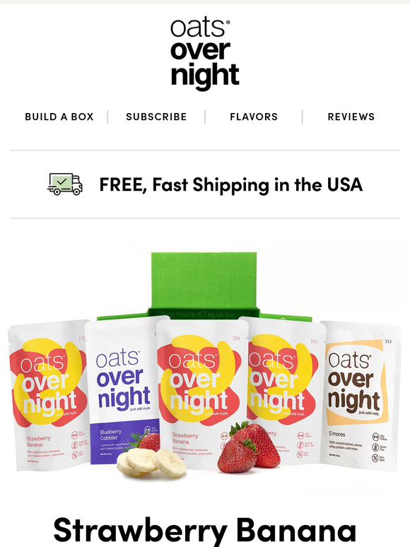 Oats Overnight: Build your own custom box with Strawberry Banana | Milled