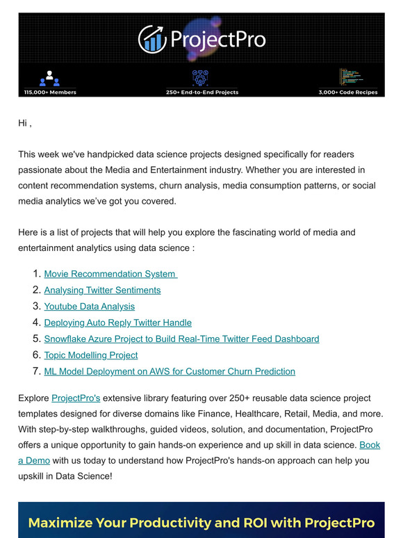 Projectpro 7 Top Media And Entertainment Data Science Projects Curated