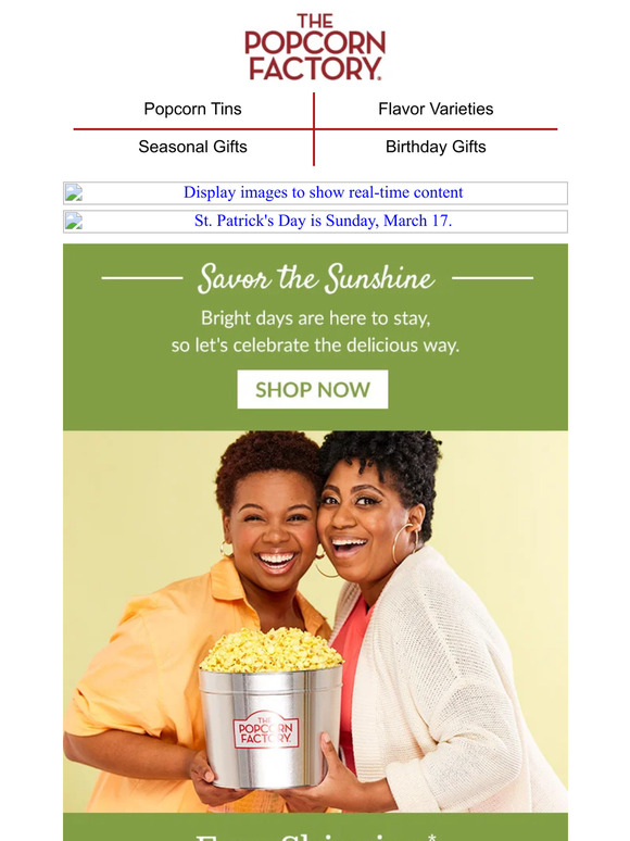 The Popcorn Factory: Break out your springtime happy dance 💃 | Milled