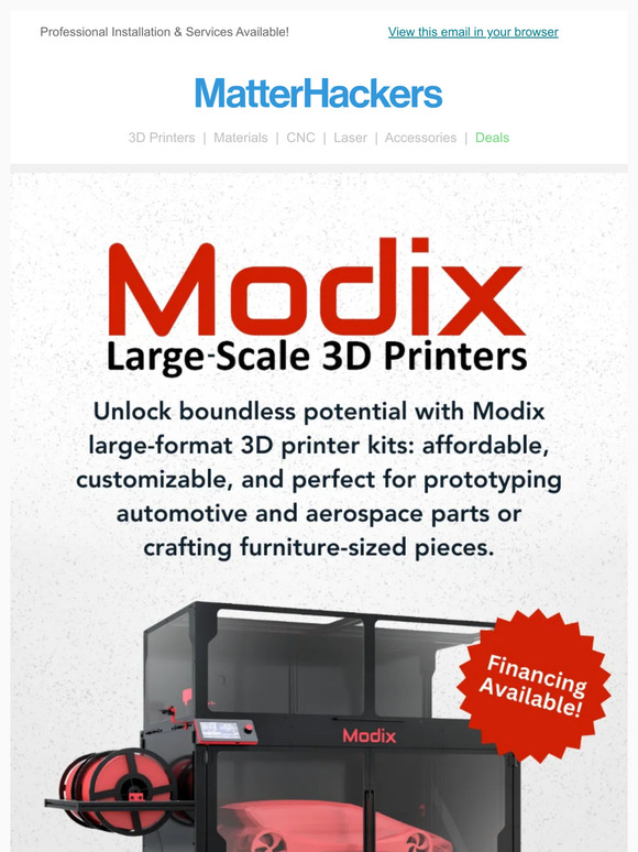 MatterHackers: Modix Large-Format 3D Printers - Assembly & Installation ...