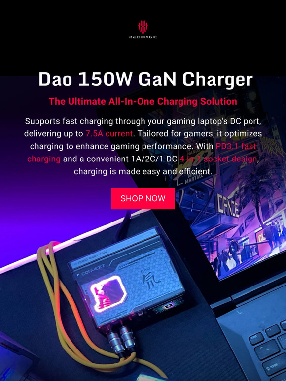 RedMagic: 🔋Elevate Your Charging Game with the Dao 150W GaN Charger ...