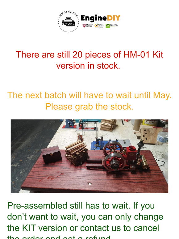 Enginediy: HM-01 last stock | Milled