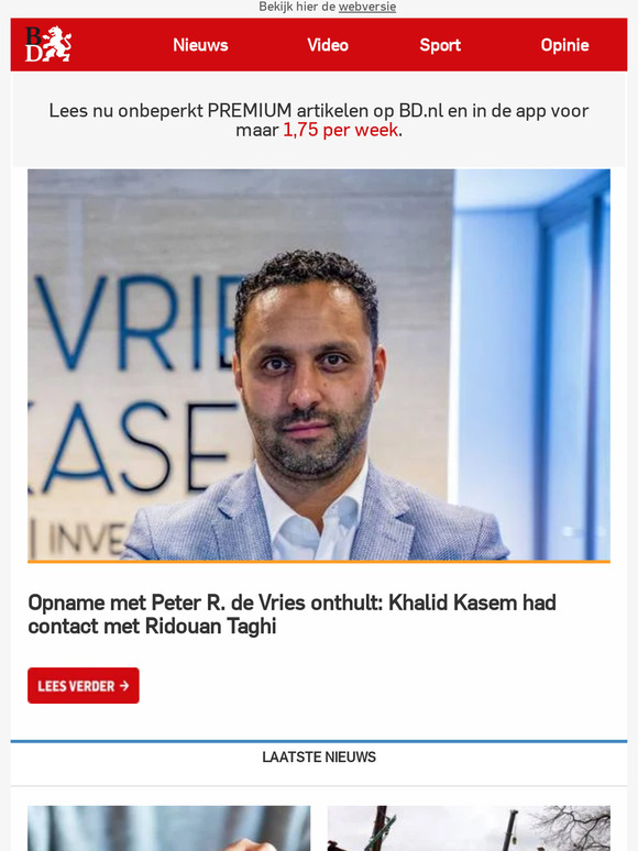 Brabants Dagblad: Opname met Peter R. de Vries onthult: Khalid Kasem had contact met Ridouan ...