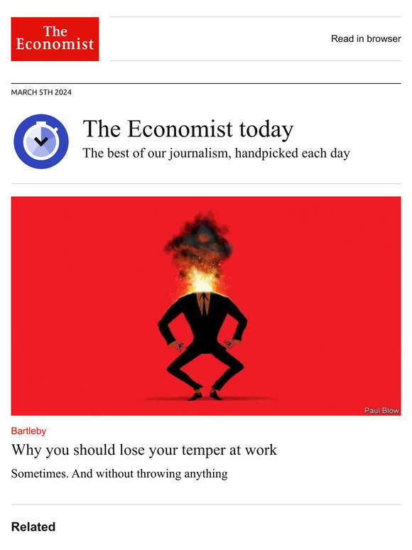 The Economist: Why you should lose your temper at work | Milled