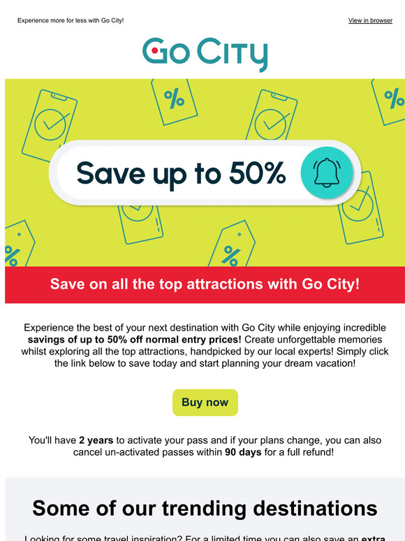 Smart Destinations: 🔎 Want to save up to 50% off top attractions? Here ...
