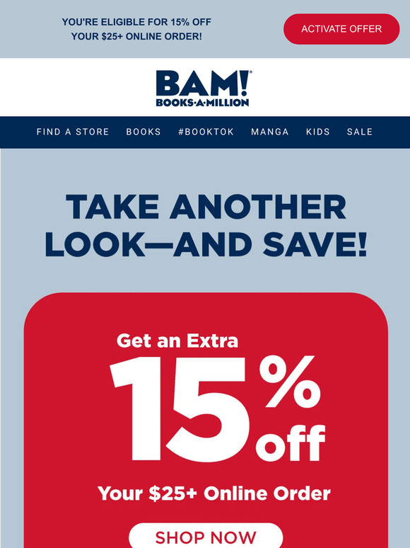 BOOKSAMILLION.COM Email Newsletters: Shop Sales, Discounts, and Coupon ...
