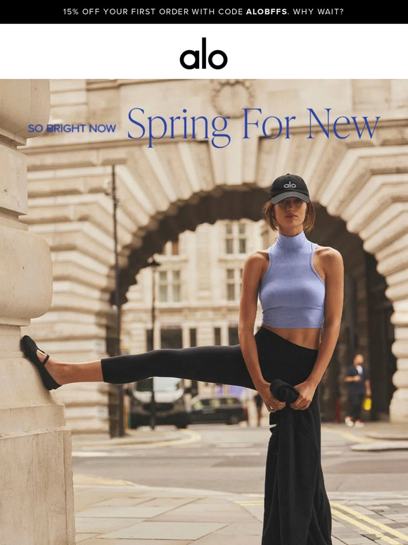 Alo Yoga: Pops of color & new-season styles | Milled