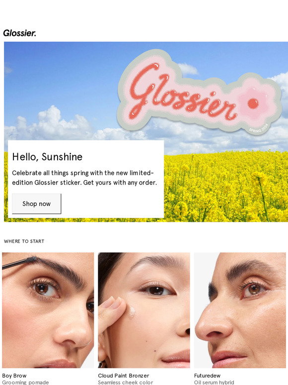 Glossier: ATTN: Glossier Sticker Collectors | Milled