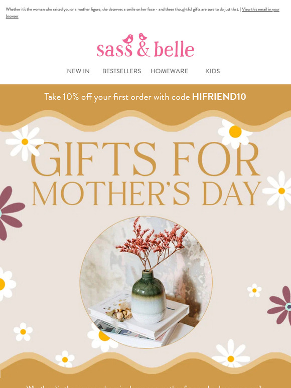 Sass & Belle: Still looking for the perfect Mother's Day gift? | Milled