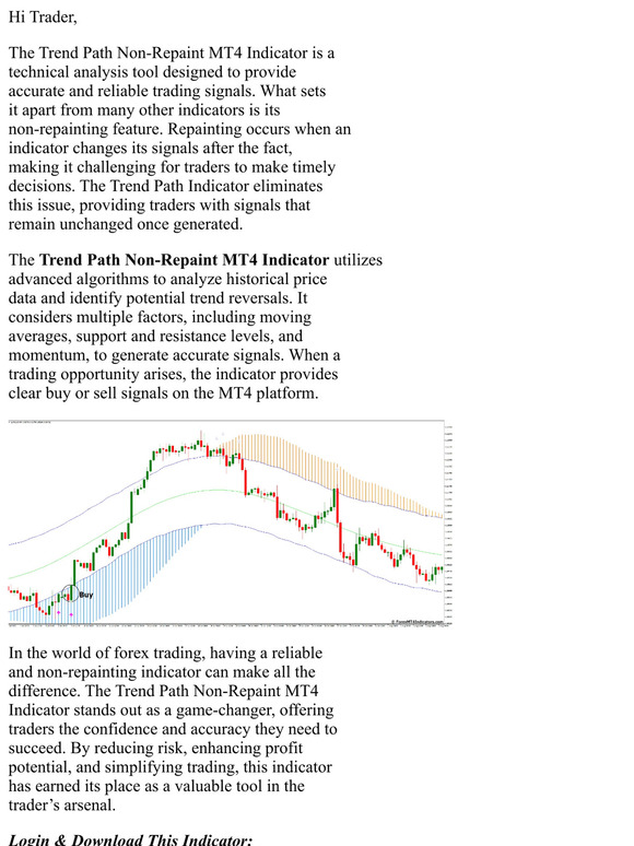 Forex MT4 Indicators: [Download] Trend Path Non-Repaint MT4 Indicator ...