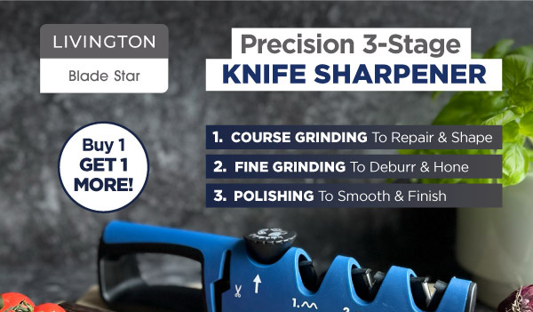 Global Shop: New In: Livington Blade Star - 3 Stage Knife Sharpener ...