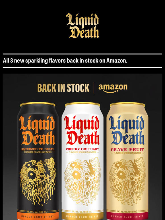 Liquid Death: New Flavors Back In Stock | Milled