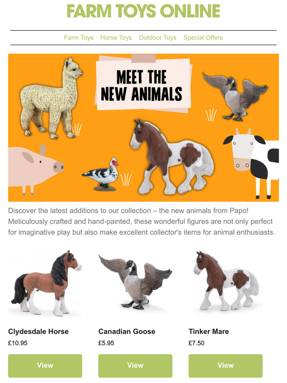 Farm Toys Online: NEW Papo Farm Animals & Horses! 🐓 | Milled