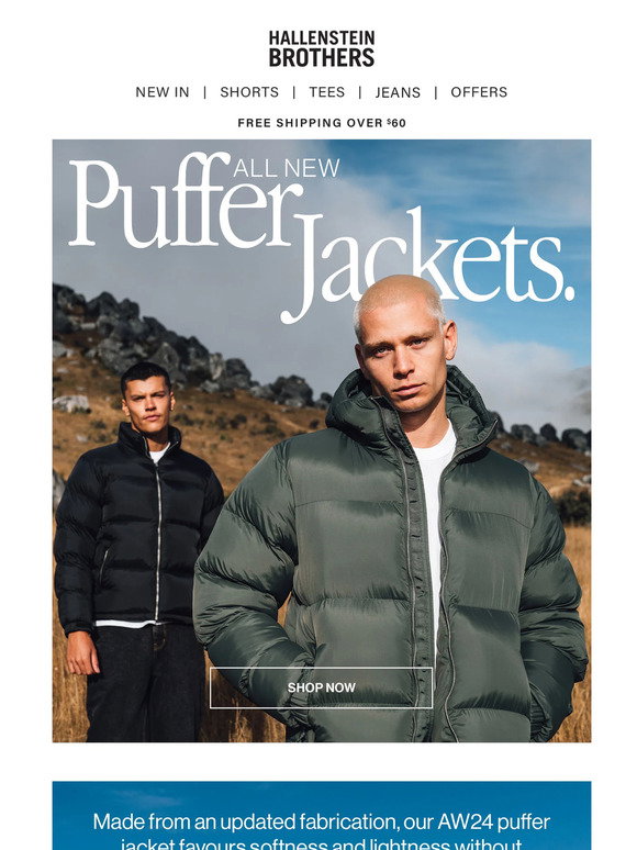 Hallenstein Brothers: The AW24 Puffer Jacket is Here 🙌 | Milled
