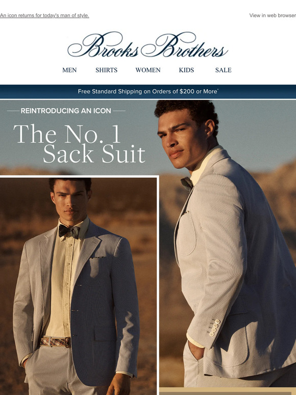 Brooks Brothers: Introducing The No. 1 Sack Suit | Milled