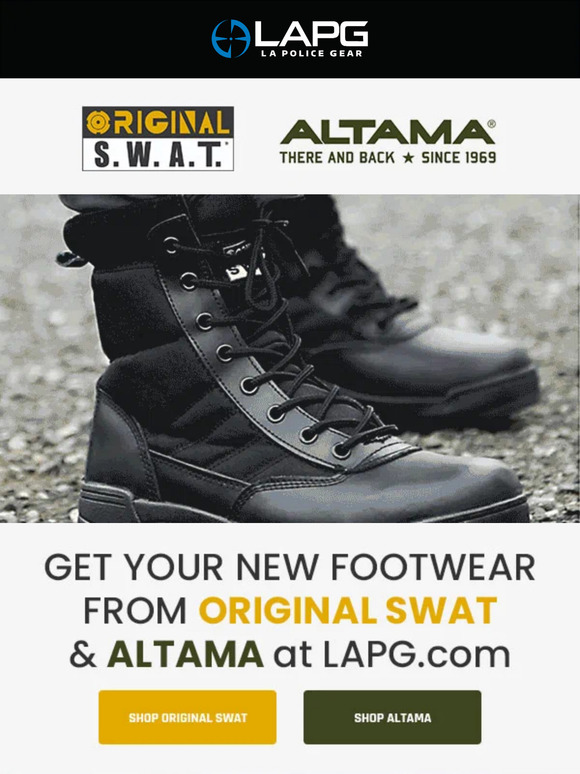 LA Police Gear: Best Selection of Original SWAT & Altama Boots | Milled