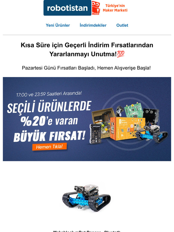 Robotistan: Büyük İndirim Başladı!💥 | Milled