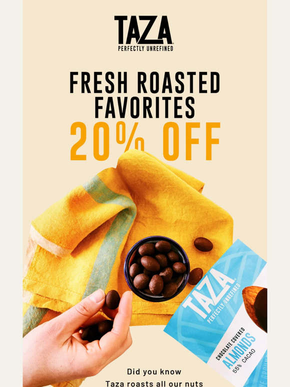 Taza Chocolate: 20% Off Chocolate Snacks | Milled