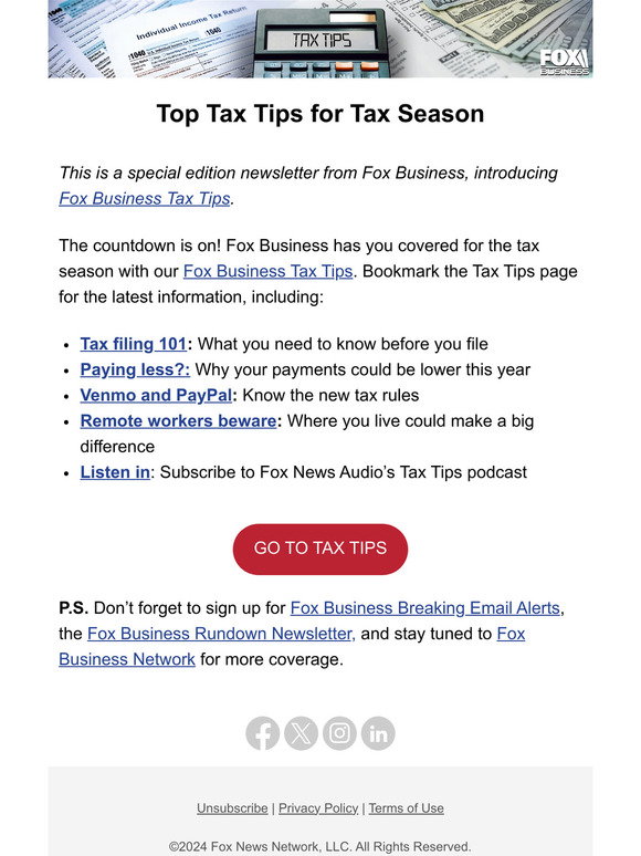 Fox News: 5 tax tips | Milled