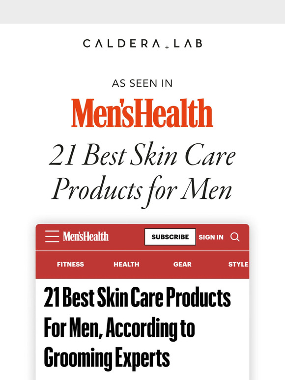 Caldera + Lab: We're thrilled to be featured in Men'sHealth! | Milled