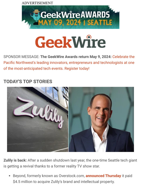 GeekWire: Zulily is back: Reality TV star leads revival of former ...