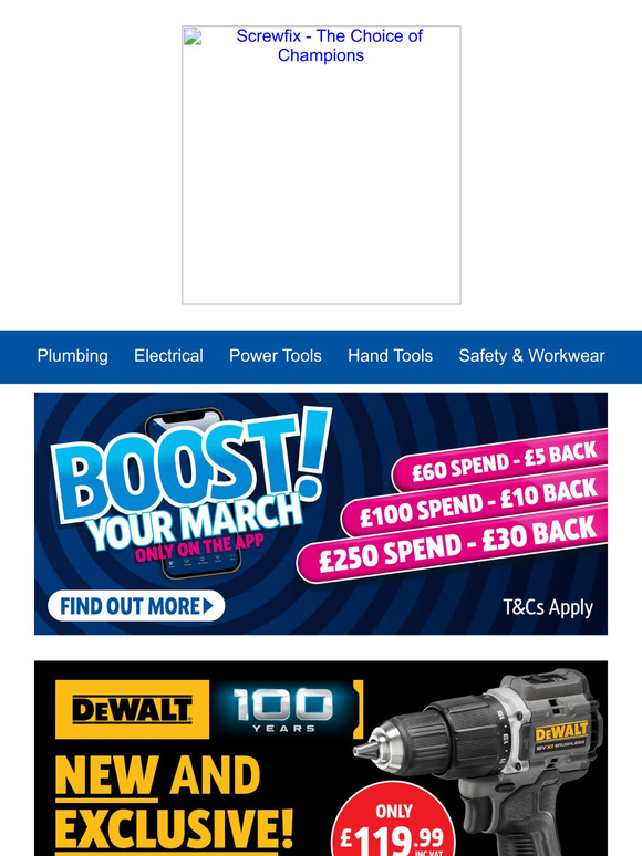 Screwfix: 💥 Discover DeWalt's Limited Edition Drill - Grab Yours Now! | Milled