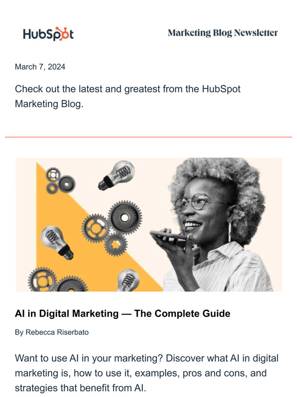 HubSpot: AI in Digital Marketing — The Complete Guide | Milled