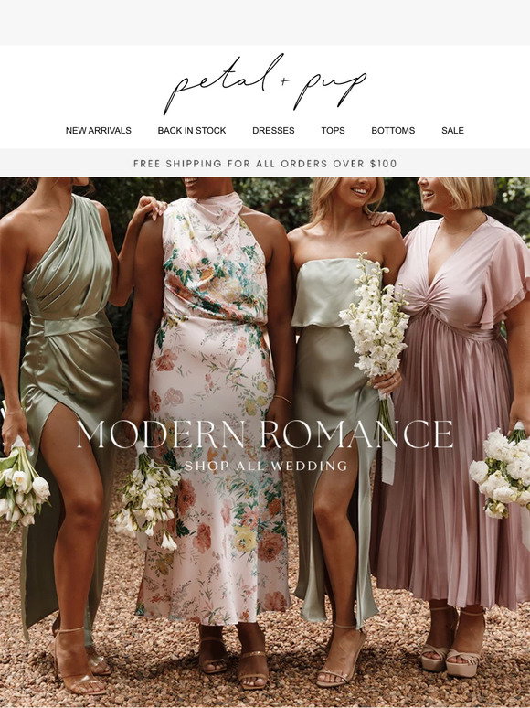 Petal & Pup: Now Open: The Modern Romance Collection | Milled