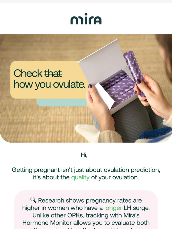 Mira Fertility: Your ovulation is telling you something 🗣️ | Milled