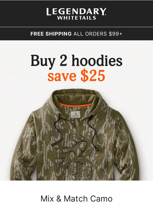 Legendary Whitetails: Buy 2 Hoodies, Save $25 | Milled