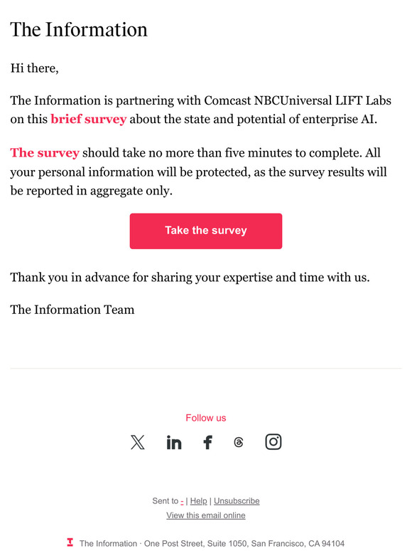 The Information: Survey: The state and potential of enterprise AI | Milled