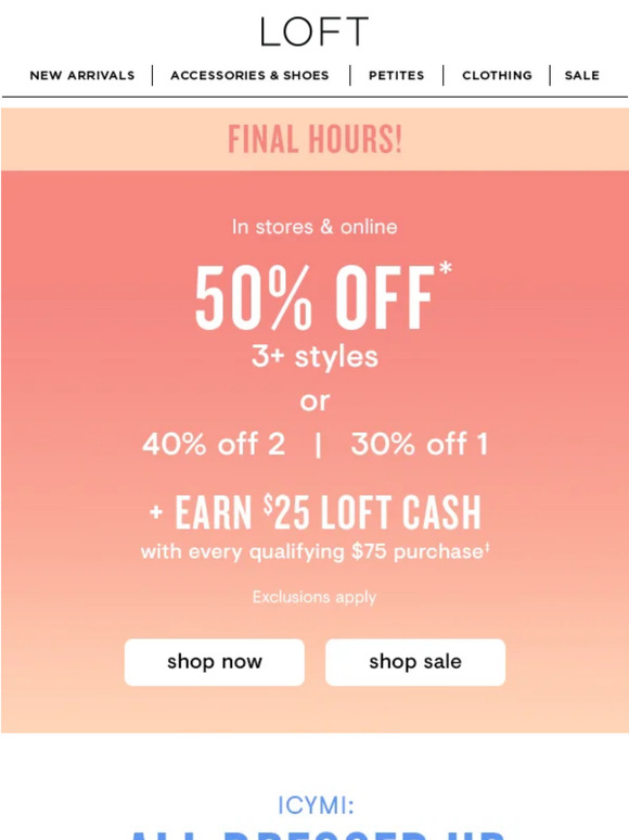 Loft: Don't let that luck run out | Milled