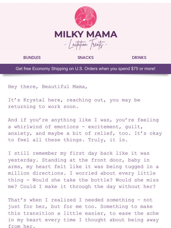 Milky Mama: When Going Back to Work Feels Like Leaving a Piece of Your ...