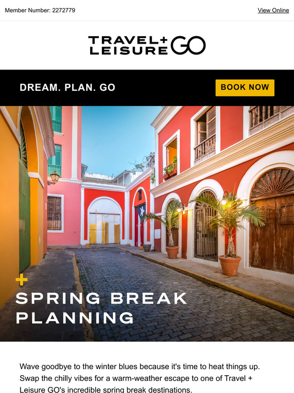 Travel + Leisure: The 3 Hottest Spring Break Destinations | Milled