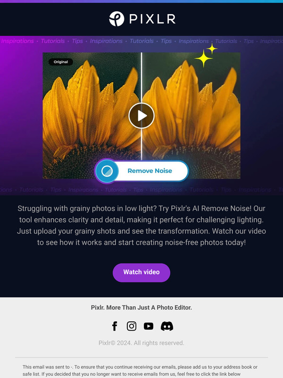 Pixlr: Transform grainy shots to perfection with Pixlr’s AI Remove Noise | Milled