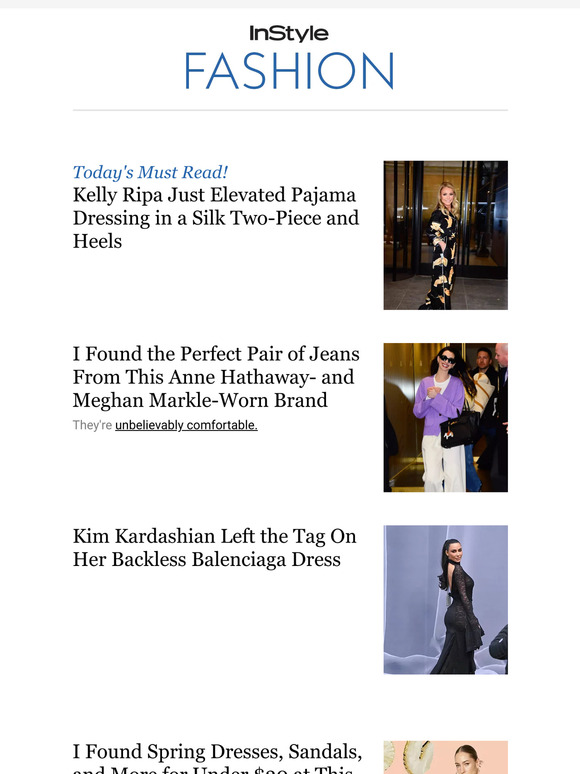 InStyle: Kelly Ripa wore two-piece set that’s basically just silk ...