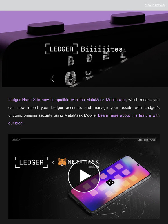 Ledger: BTC’s New All Time High, ETH’s 2024 Record, MetaMask Mobile Now ...