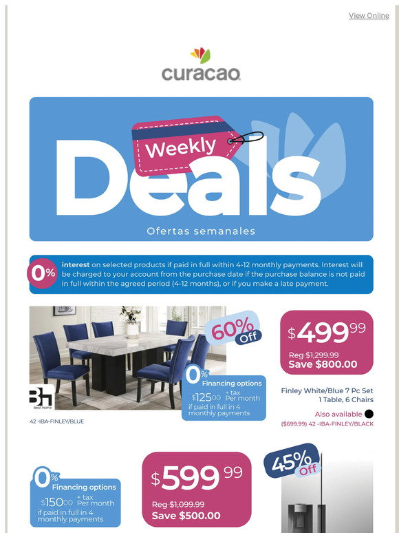Curacao: Weekly Deals: Get 30%-60% off! 🔥 | Milled