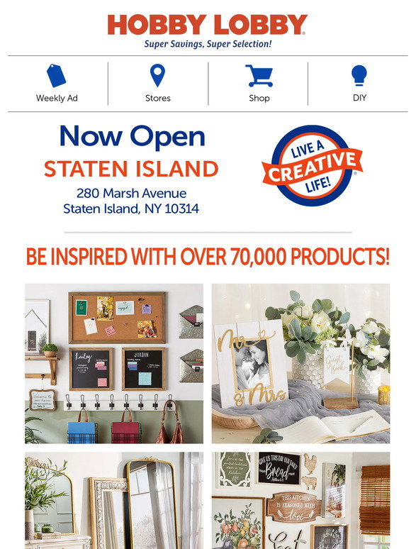 Hobby Lobby: Welcome to our new store! | Milled