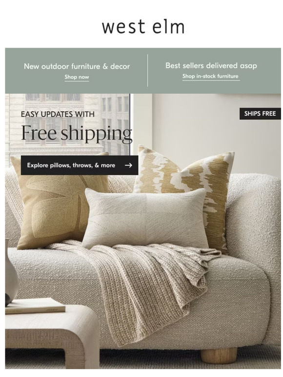 West Elm Email Newsletters: Shop Sales, Discounts, and Coupon Codes