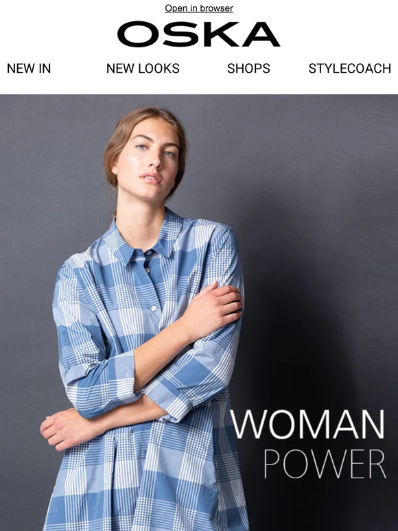 OSKA: Radiant light blue: heavenly styles for International Women's Day ...